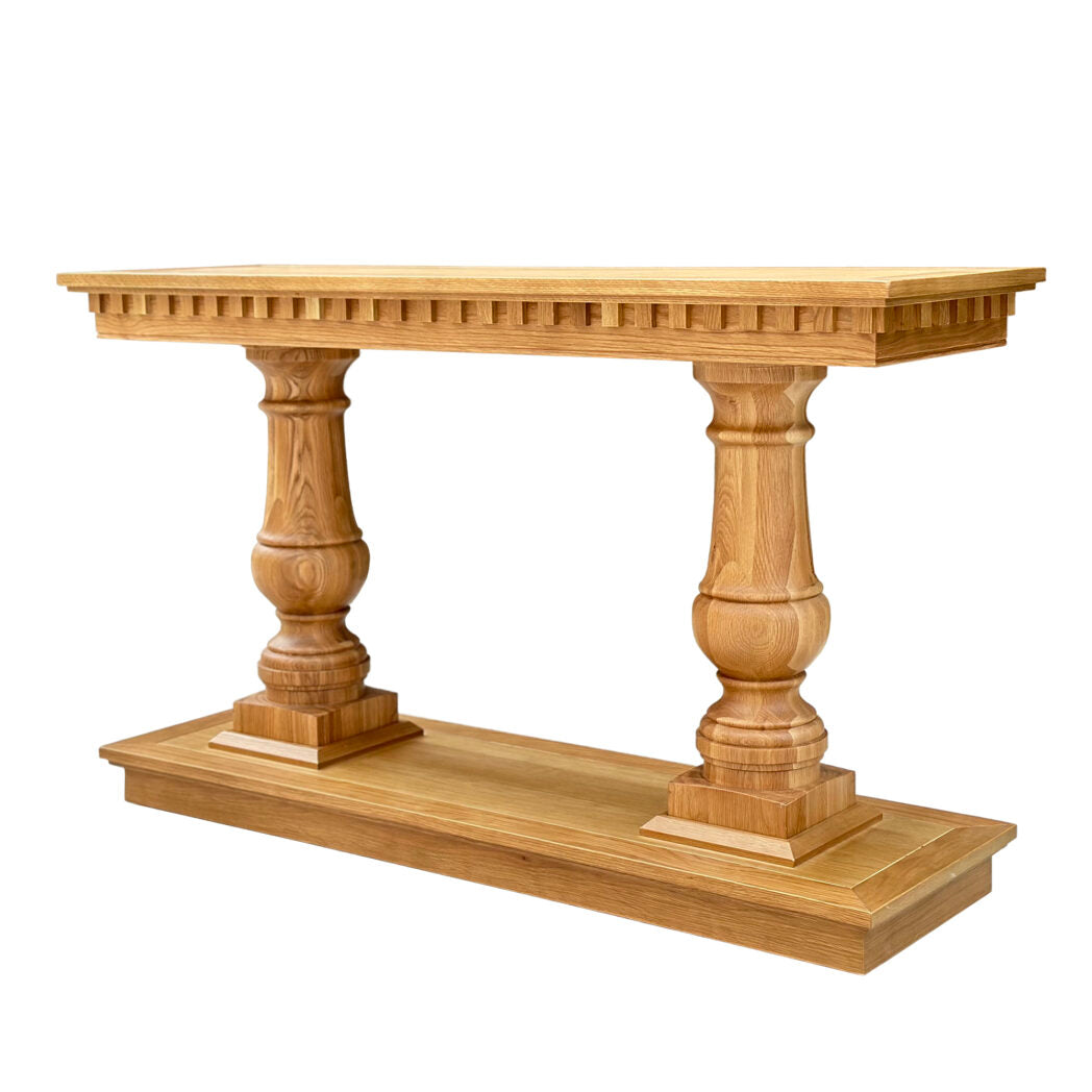 Balustrade Console Table Natural Oak – House of Isabella AU