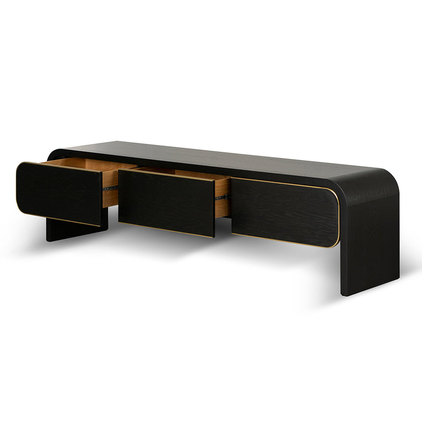 2m TV Entertainment Unit - Textured Espresso Black – House of Isabella AU