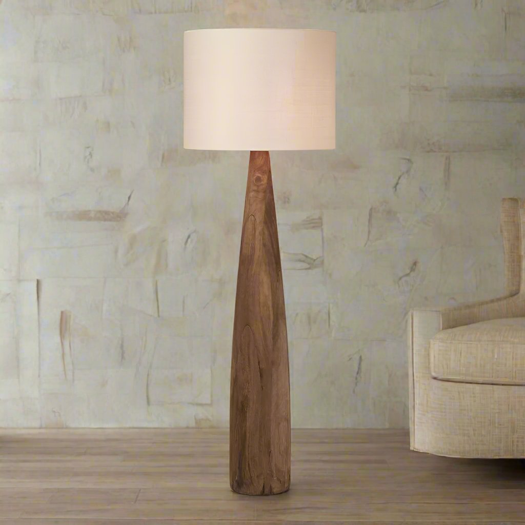 Samson Wood Floor Lamp - Natural Elegance & Warmth