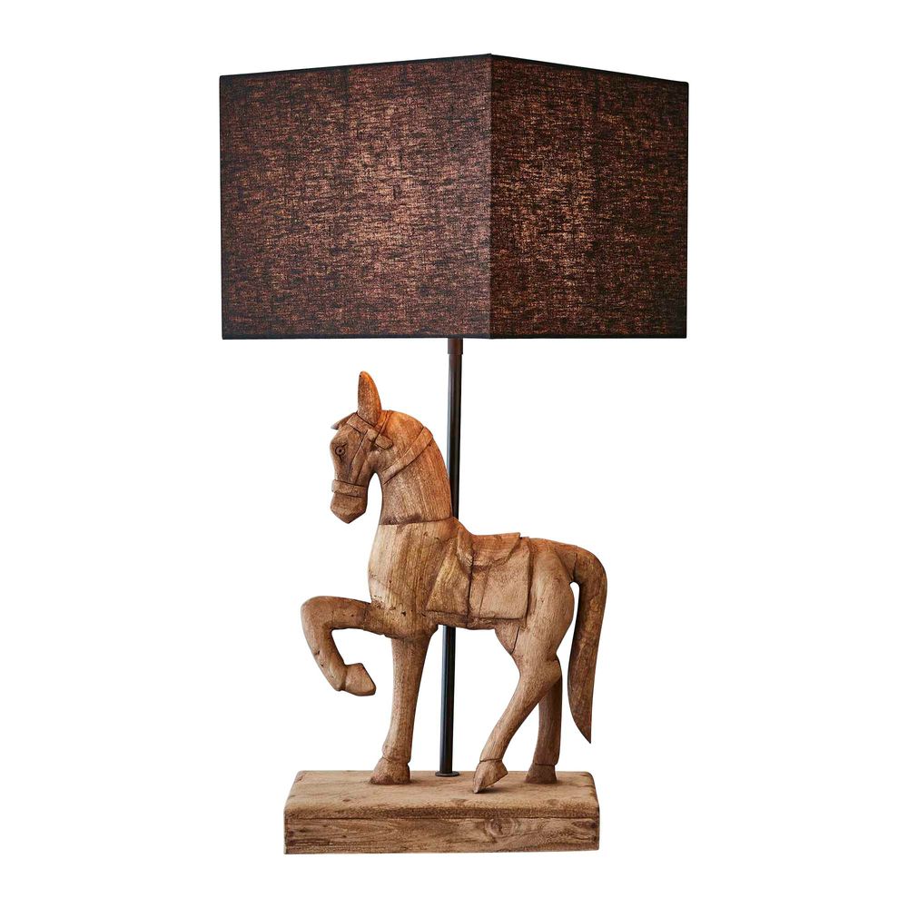 Clyde Table Lamp Base Dark Natural– House of Isabella AU