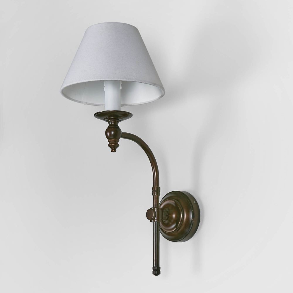 Soho Curved Sconce Base Bronze