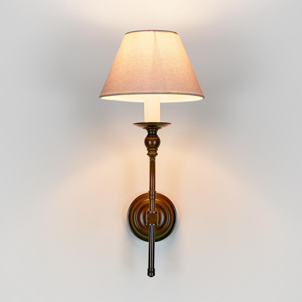 Soho Curved Sconce Base Bronze