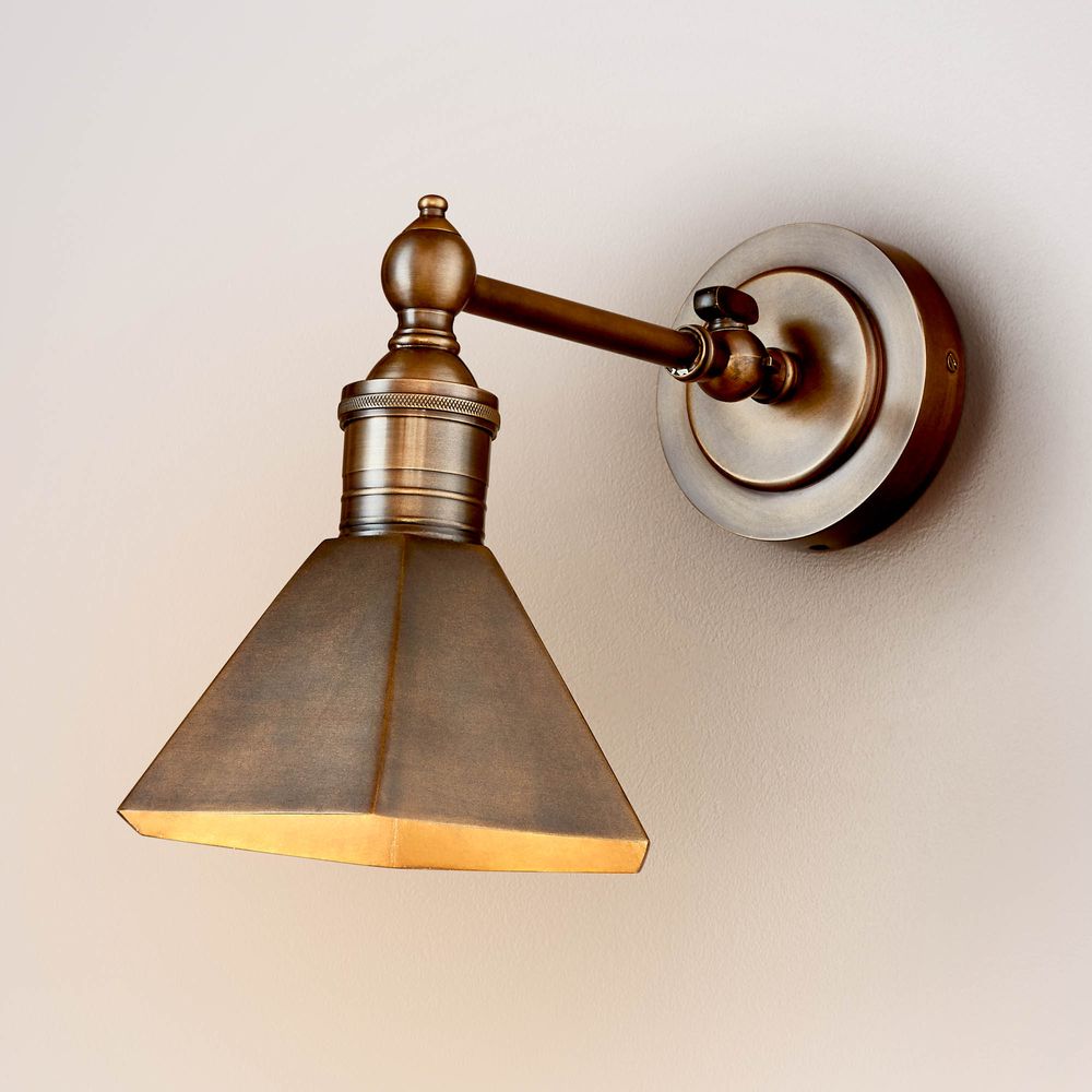 Mayfair Sconce W/Shade Antique Brass | House of Isabella AU