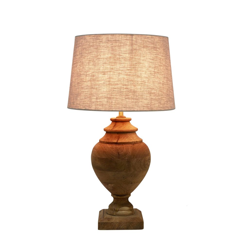 Amphora Table Lamp Base Small Dark Natural- Base Only | House of ...