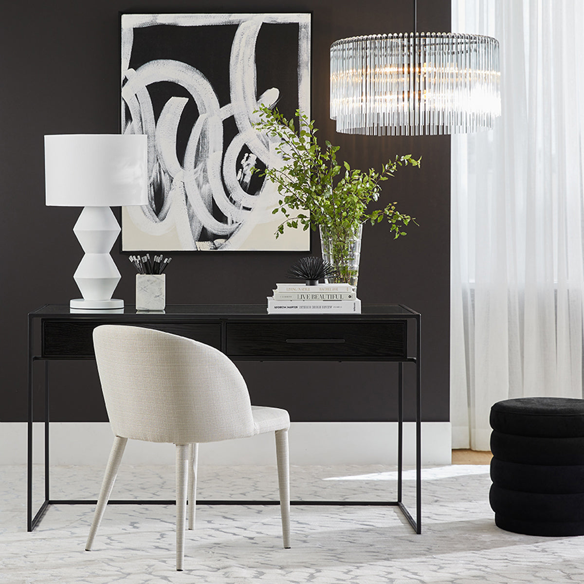 Abstract Table Lamp - White– House of Isabella AU