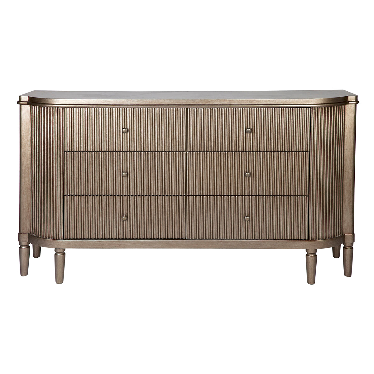 Arielle 6 Drawer Chest - Antique Gold – House of Isabella AU