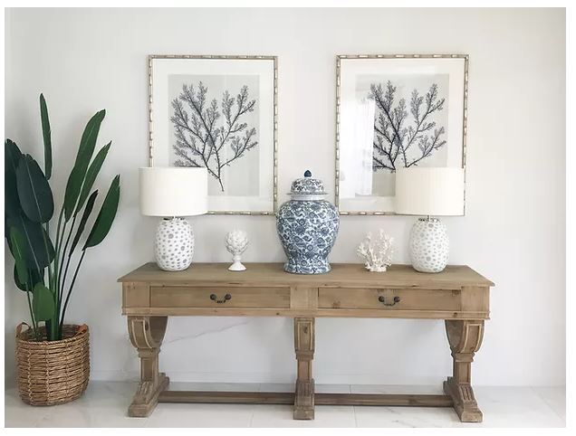 Curtis 2 Drawer Large Console Natural Reclaimed timber– House of ...