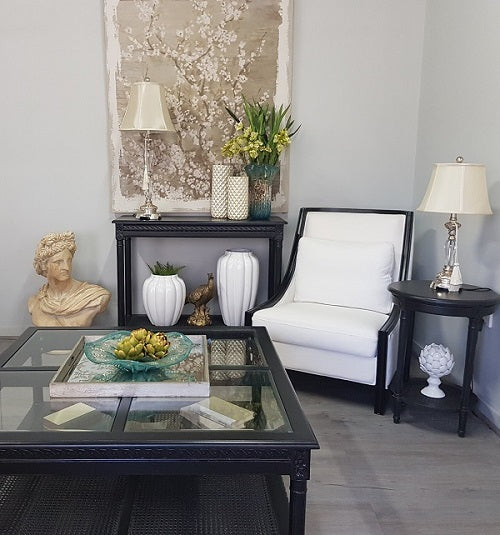 Polo Square Coffee Table Black Flat packed