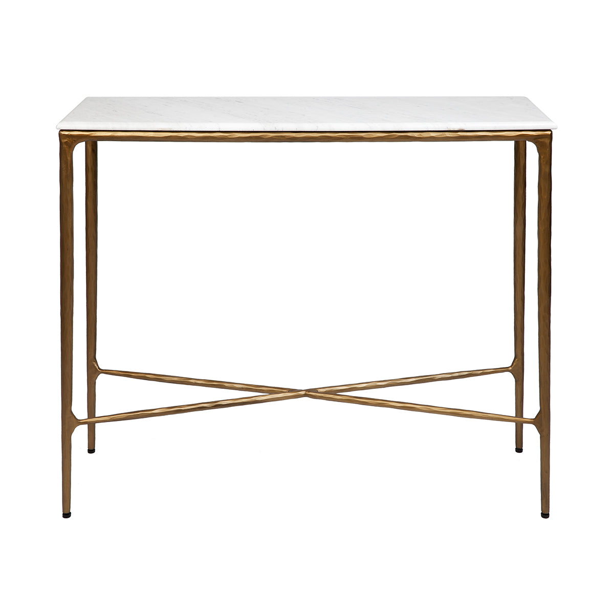 Heston Marble Console Table - Small Brass | House of Isabella AU