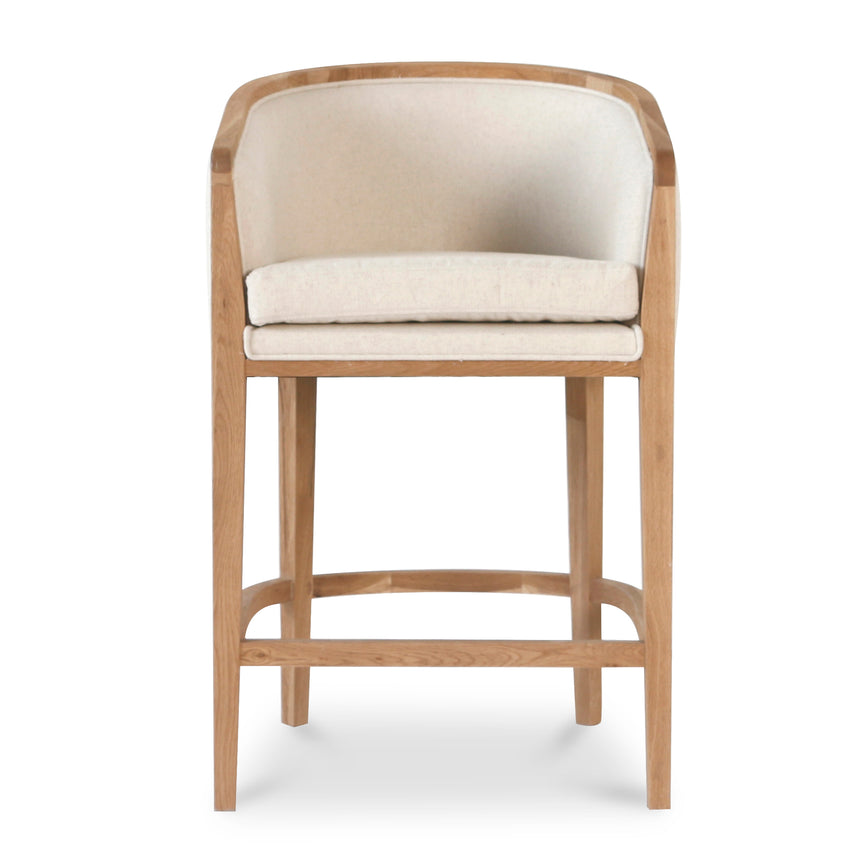 Modern Black Frame 65cm Bar Stool - Light Beige– House of Isabella AU
