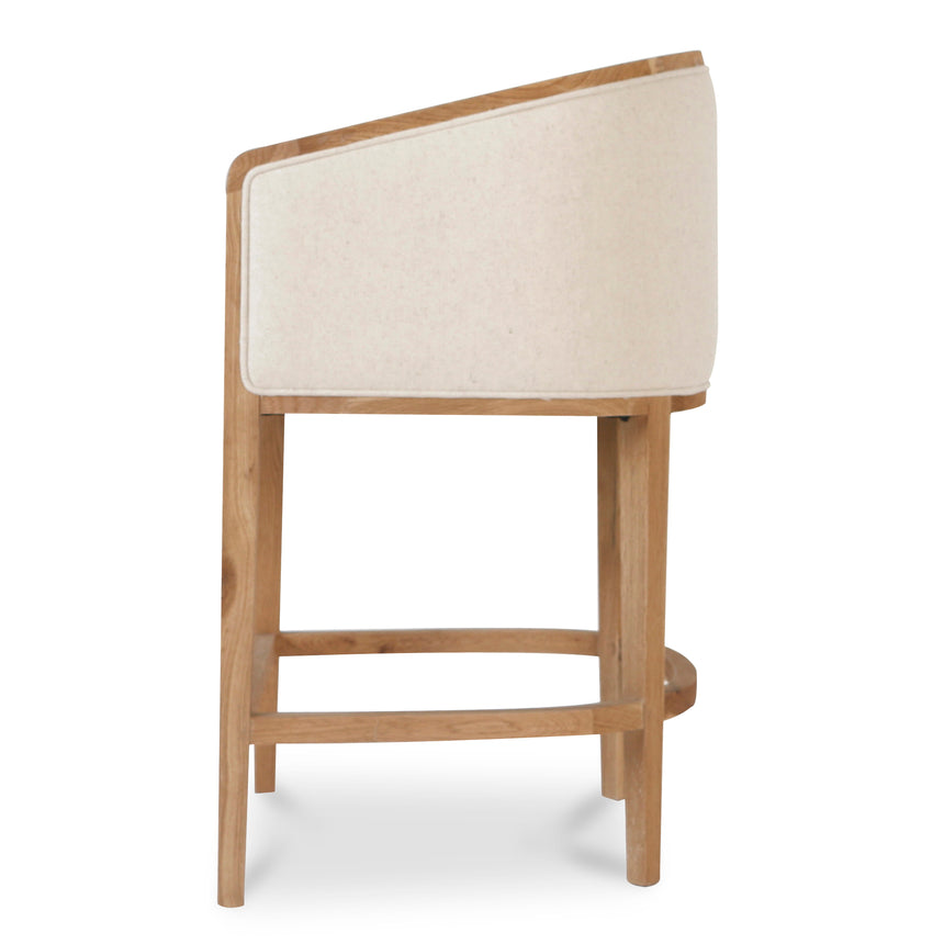 Modern Black Frame 65cm Bar Stool - Light Beige– House of Isabella AU