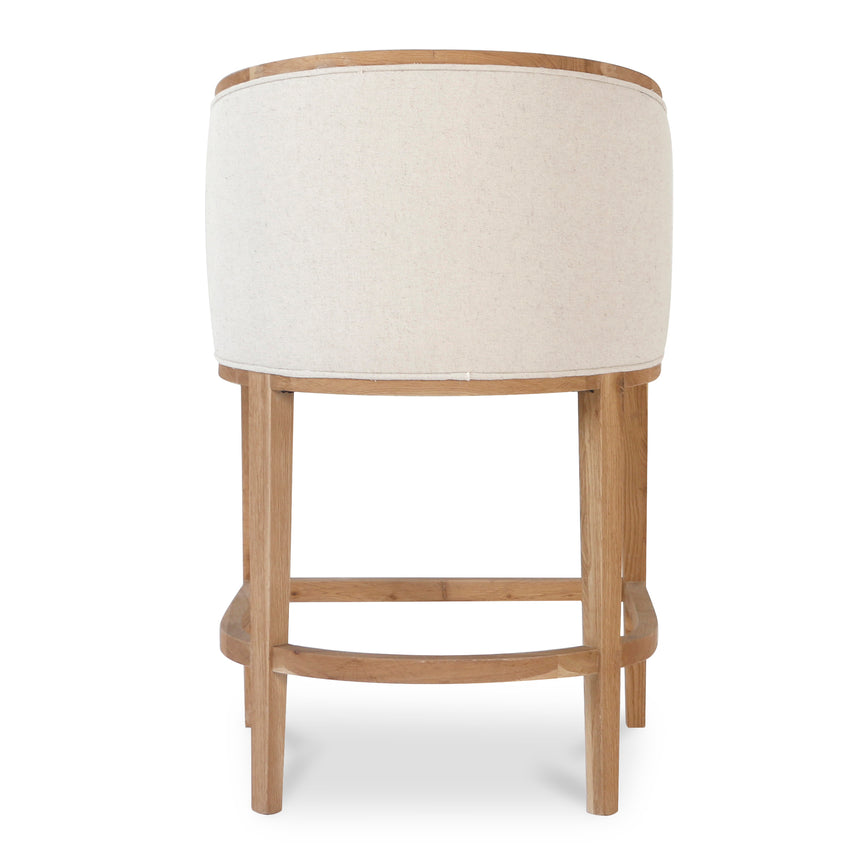 Modern Black Frame 65cm Bar Stool - Light Beige– House of Isabella AU