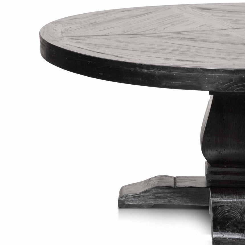 1.6m Round Dining Table - Full Black | House of Isabella AU