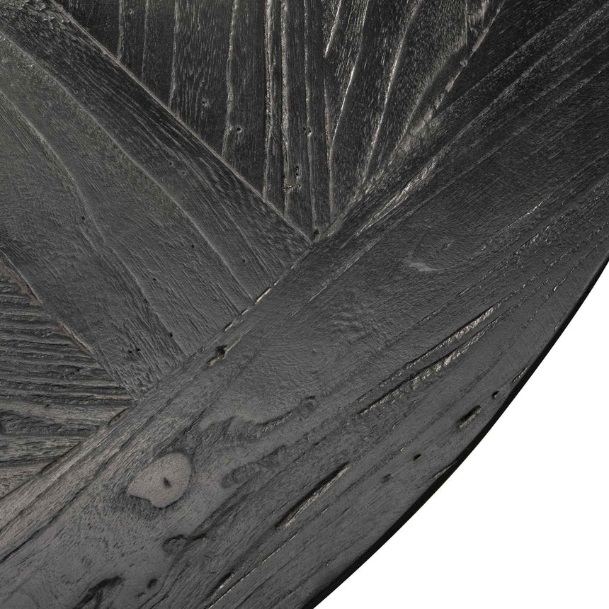 1.6m Round Dining Table - Full Black | House of Isabella AU