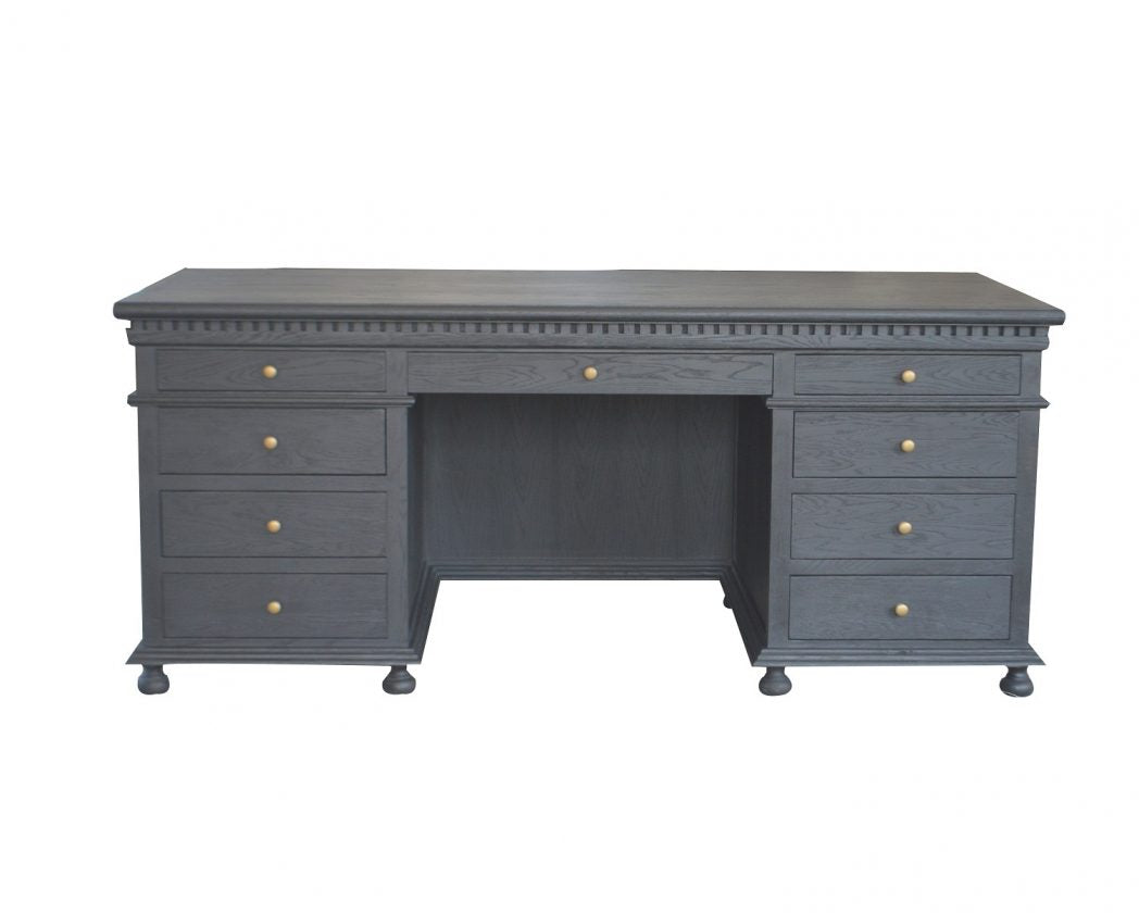 St. James Desk Black Drifted Oak