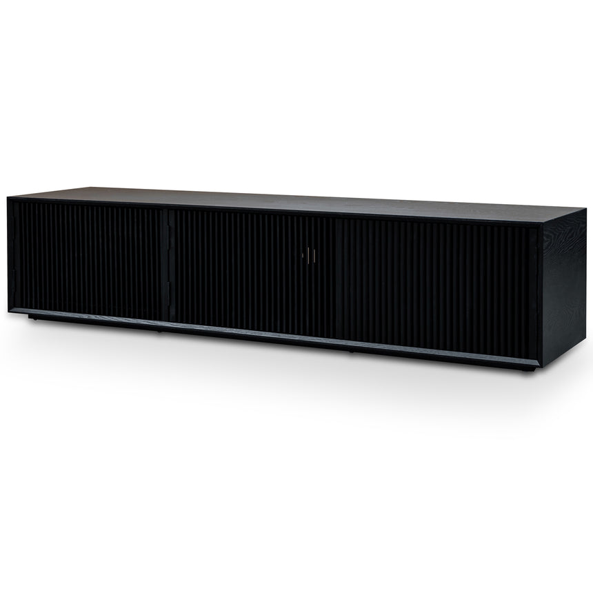 2m Entertainment TV Unit - Black Veneer | House of Isabella AU