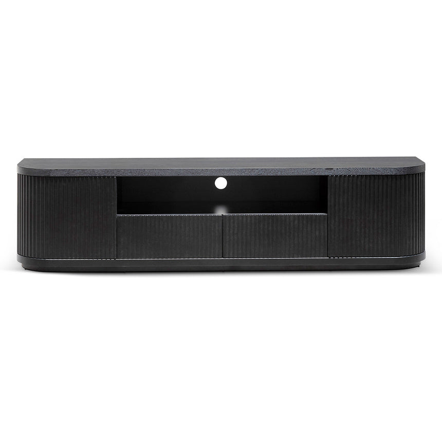 2m Veneer Top Entertainment TV Unit - Full Black– House of Isabella AU