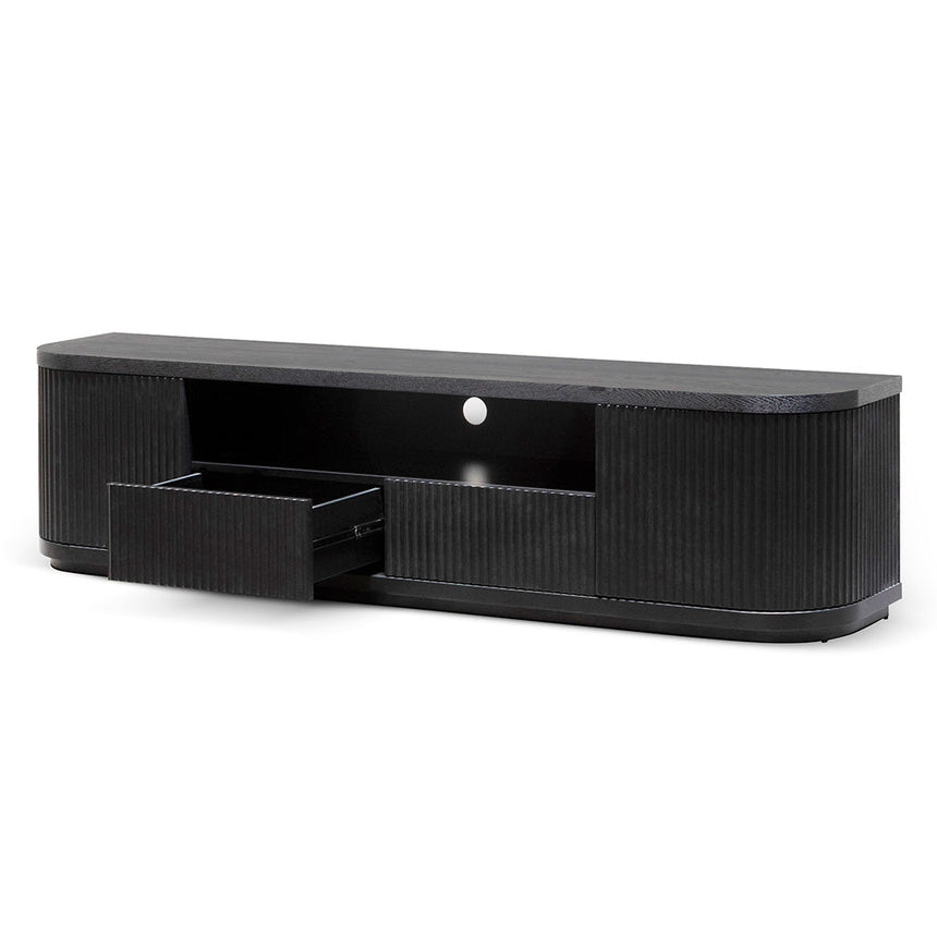 2m Veneer Top Entertainment TV Unit - Full Black– House of Isabella AU