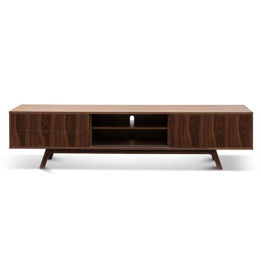 2.1m TV Entertainment Unit - Walnut | House of Isabella AU
