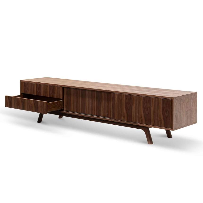 2.1m TV Entertainment Unit - Walnut | House of Isabella AU