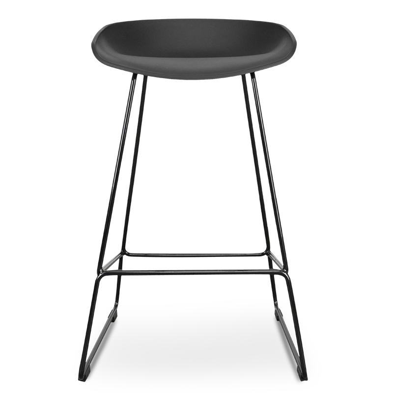 65cm Bar Stool - Black Seat With Black Frame– House of Isabella AU