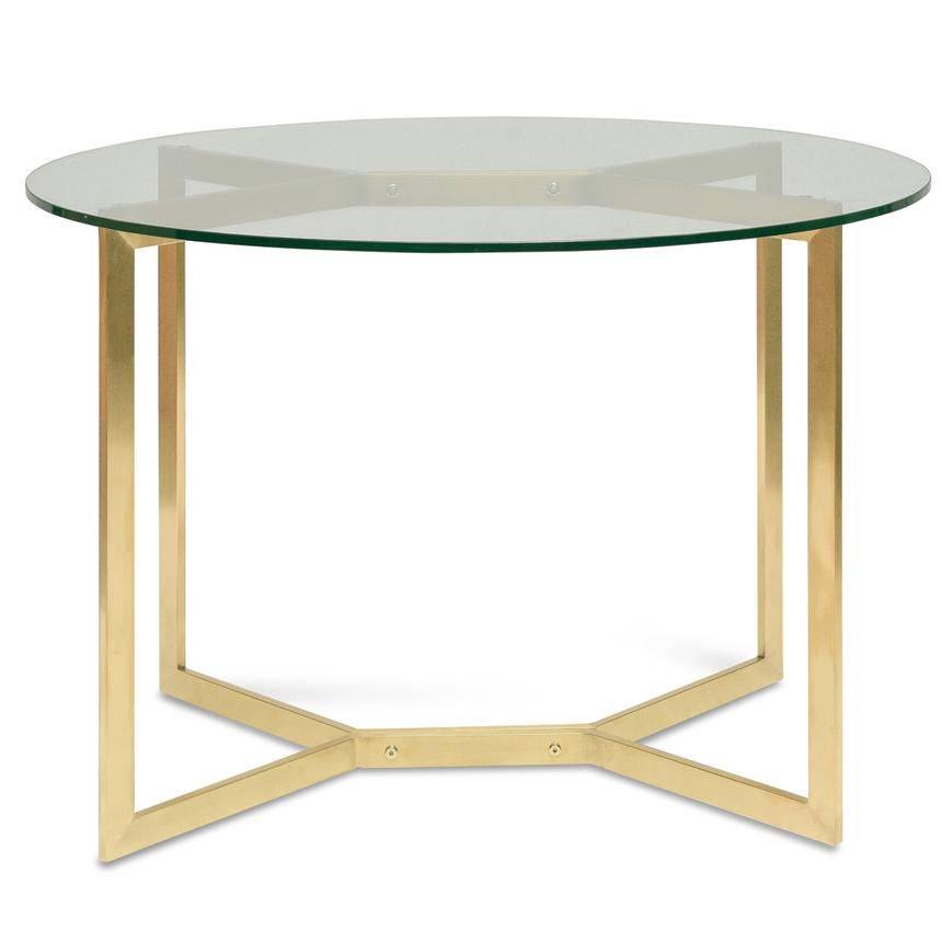 1.2m Round Glass Dining Table - Gold Base– House of Isabella AU