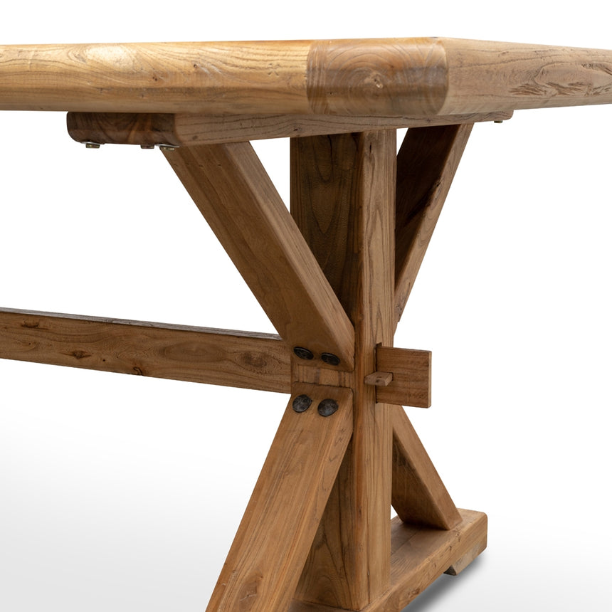 Wood Dining Table 3m - Rustic Natural– House of Isabella AU
