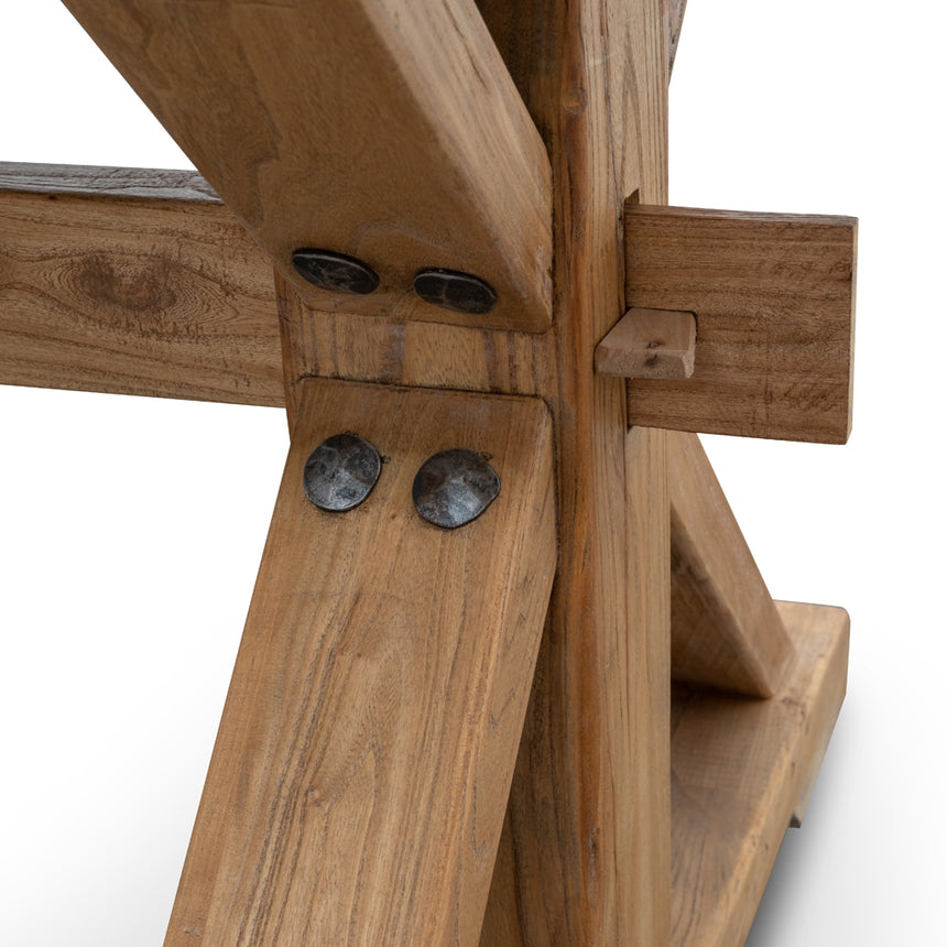 Wood Dining Table 3m - Rustic Natural– House of Isabella AU