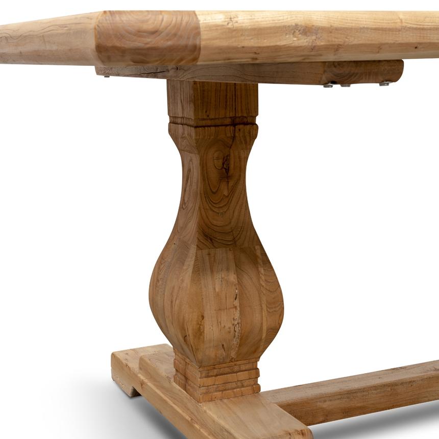 Elm Wood 2.4m Dining Table - Rustic Natural– House of Isabella AU