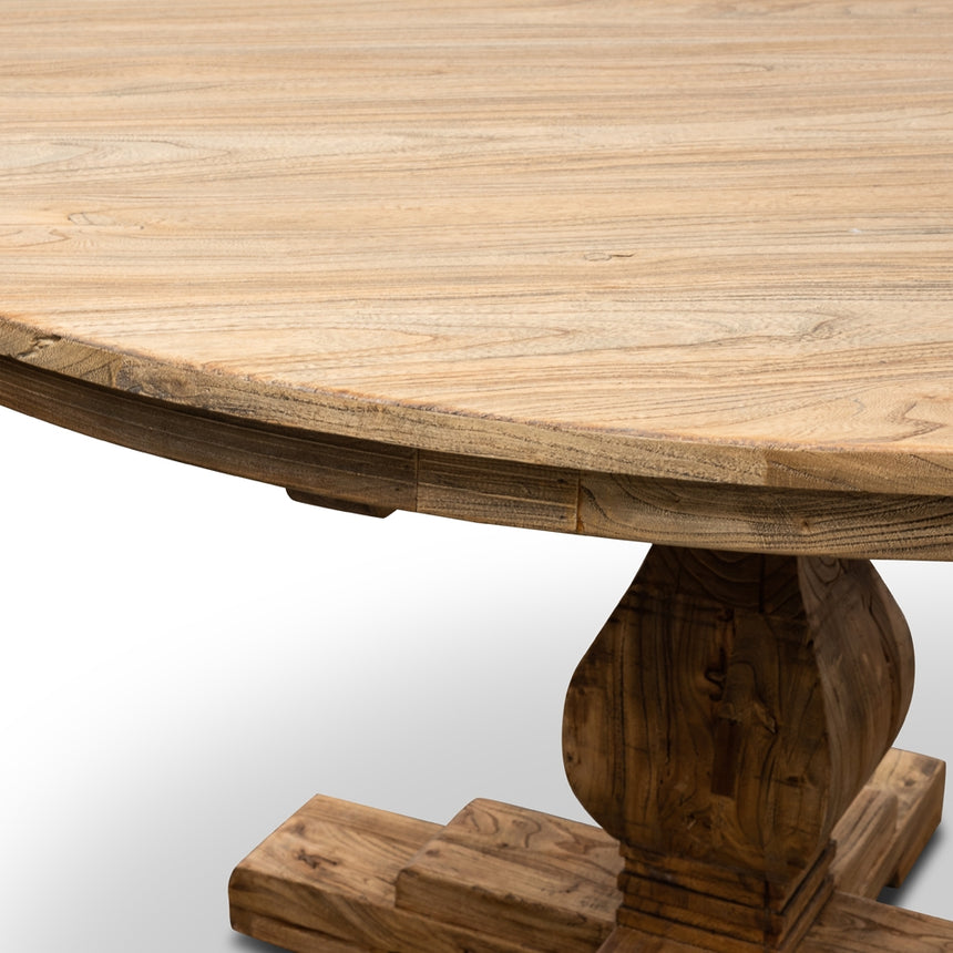 Round Dining Table 140cm - Rustic Natural