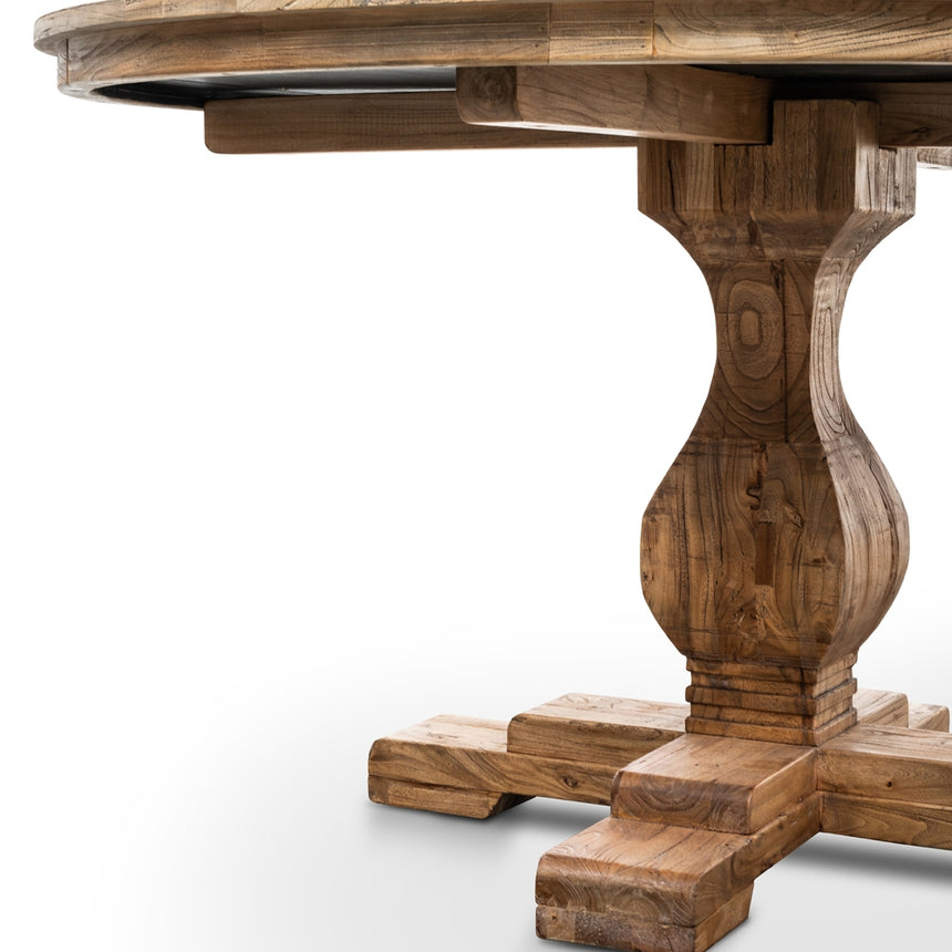 Round Dining Table 140cm - Rustic Natural