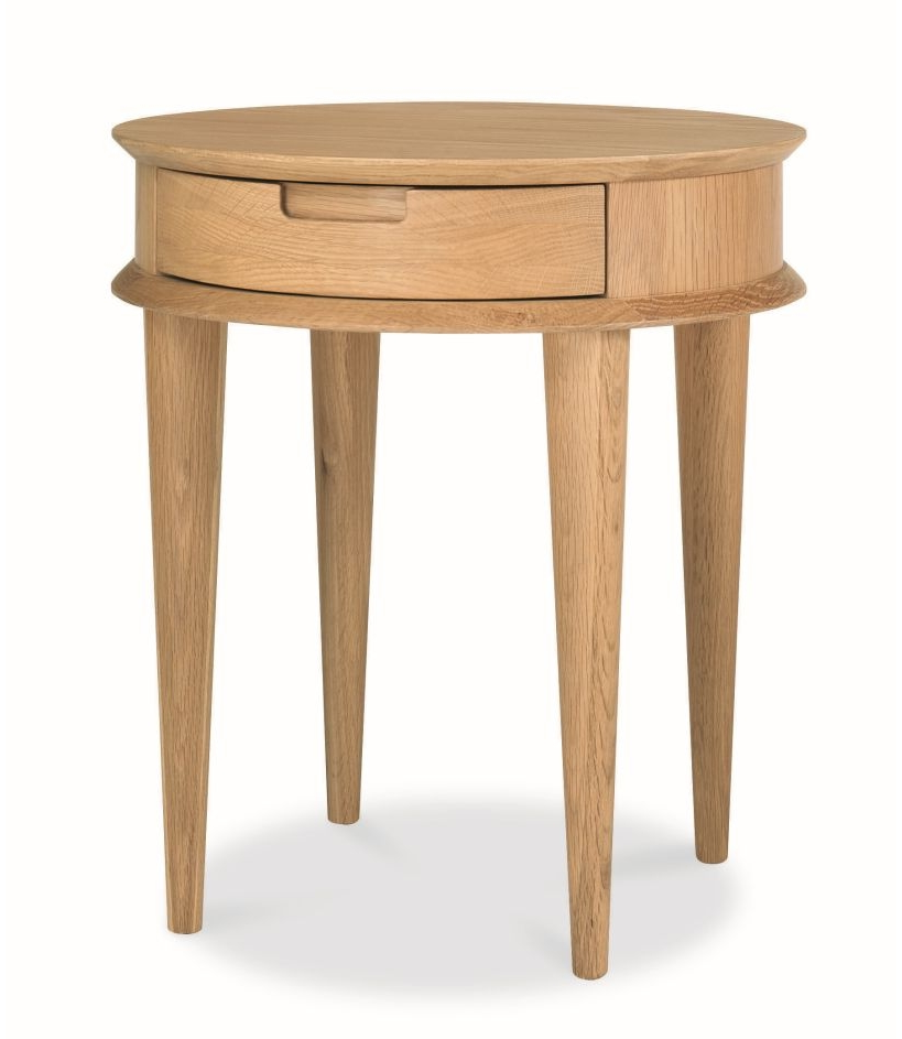 Scandinavian Lamp Side Table with Drawers - Natural | House of Isabella AU