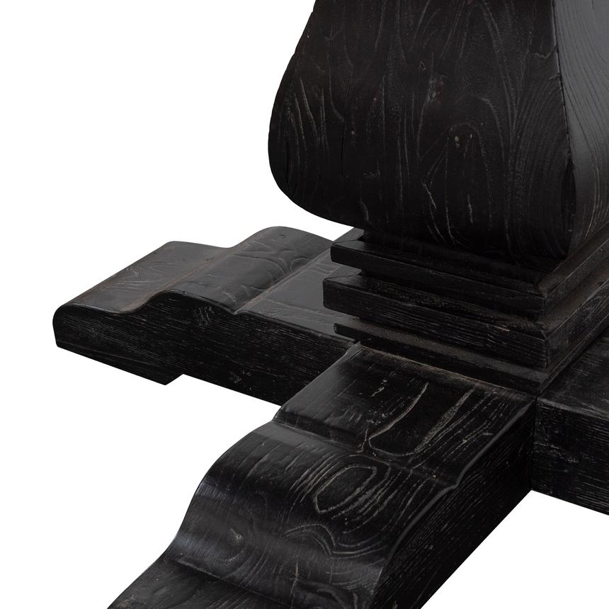 Natural Wooden Round Dining Table - Black Base– House of Isabella AU